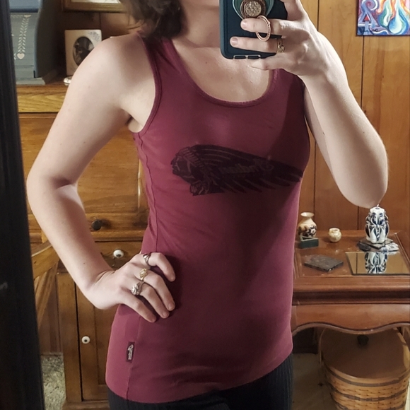 Indian Motorcycle | Tops | Burgundy Red Maroon Indian Motorcycles ...